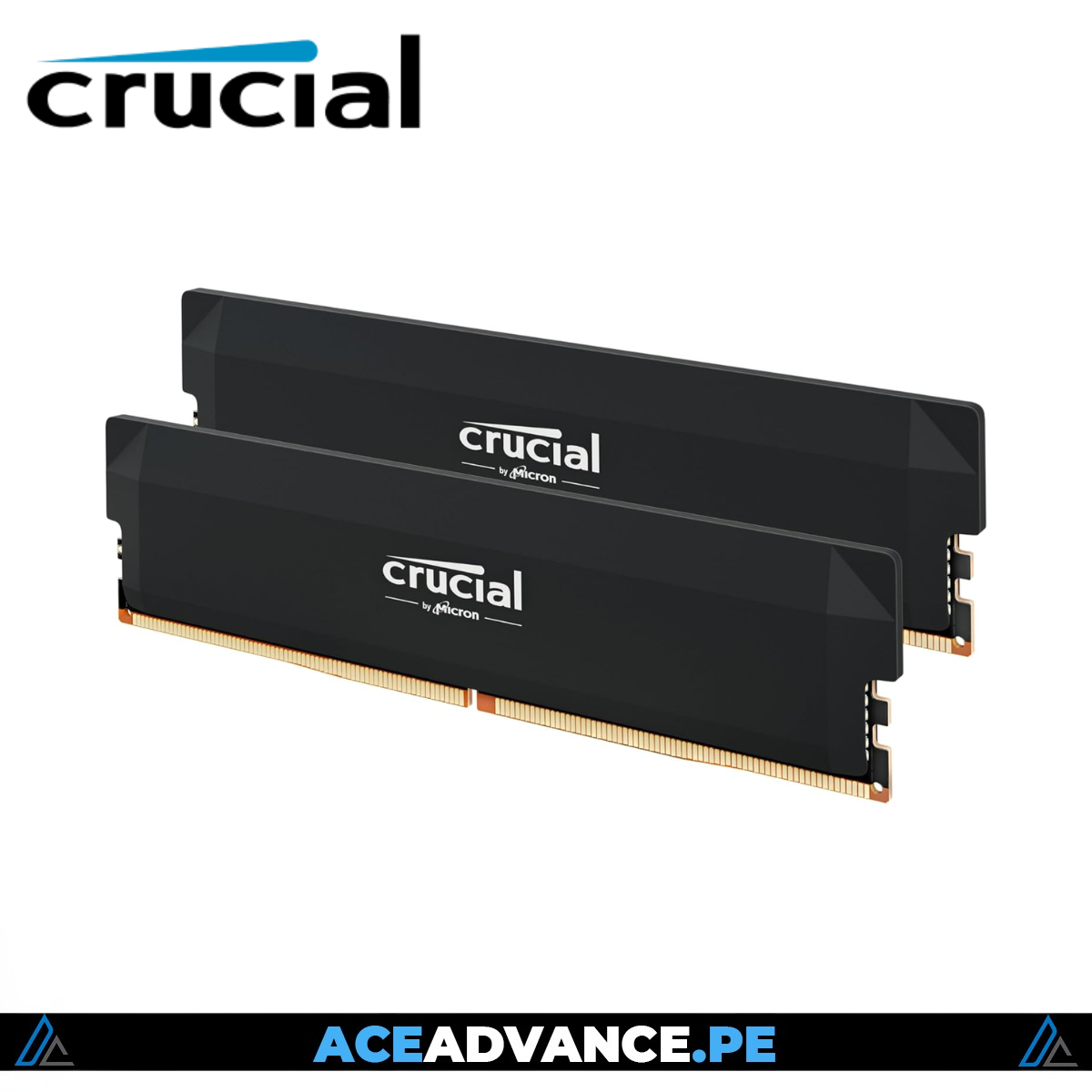 KIT MEMORIA RAM CRUCIAL BLACK DDR5 32GB(2X16) 6000MHZ, MEMORIA RAM