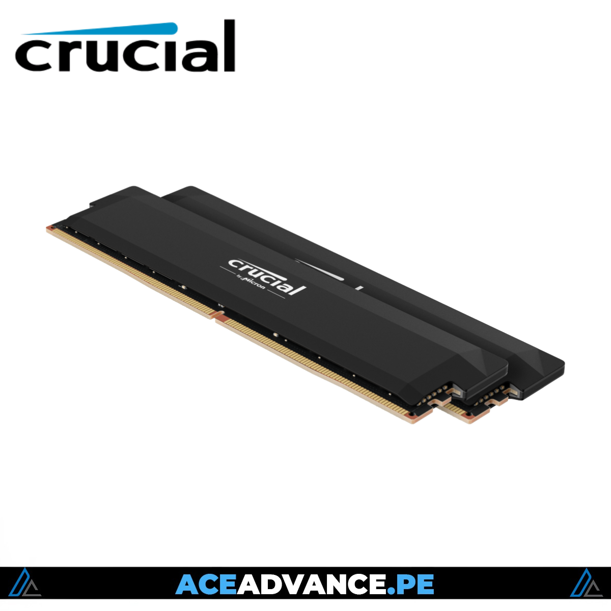 KIT MEMORIA RAM CRUCIAL BLACK DDR5 32GB(2X16) 6000MHZ, MEMORIA RAM